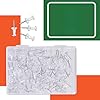 Amazon.com: Clear Thumb Tacks for Wall 100- Pack - Clear Plastic Head ...