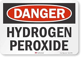 "Danger - Hydrogen Peroxide" Label by SmartSign | 7" x 10" 3M ...