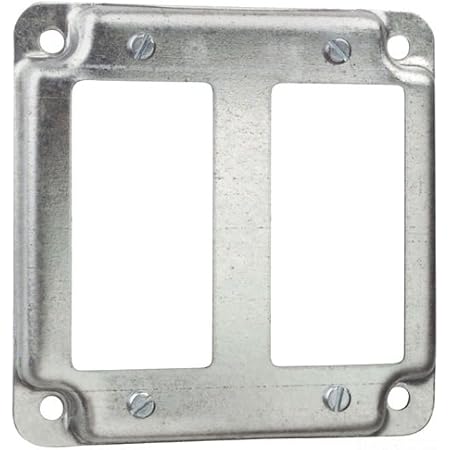 Steel City RS8 Outlet Box Surface Cover, Square, Raised, 4-Inch ...