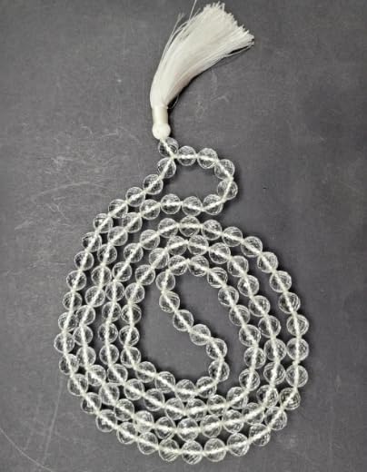 All Stone Sphatik Mala 108 Beads Original Certified Diamond Cut ...