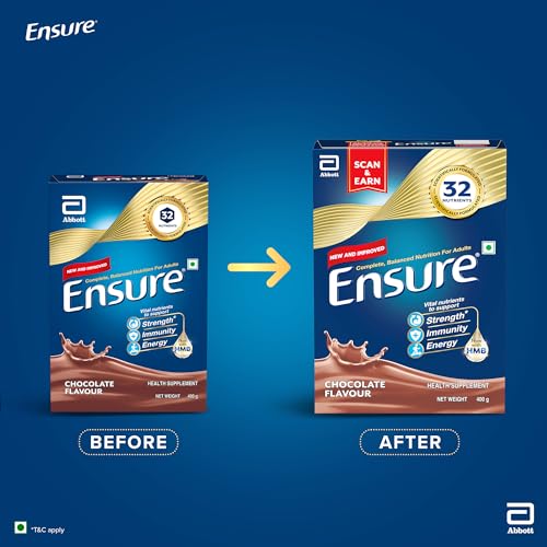 Ensure Complete, Balanced Nutrition Drink For Adults 400g, Chocolate ...