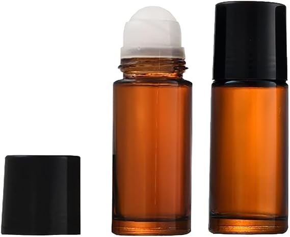 Amazon.com: Galepromot 2 Pcs Clear Empty Glass Essential Oil Roller ...
