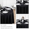 Amazon.com: 8 Pack Black Round Tablecloth 120 Inch Black Table Cloth ...