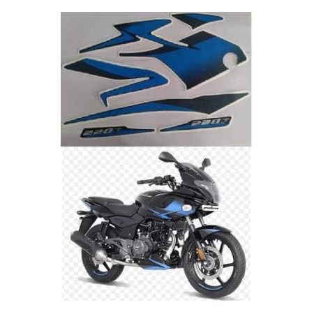 ZENLO Bajaj Pulsar 220F Sticker & Decal for Bike_Blue(Pulsar) : Amazon ...
