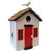Amazon.com : Beach Cottage Birdhouse is a Wood Birdhouse in Pure White ...