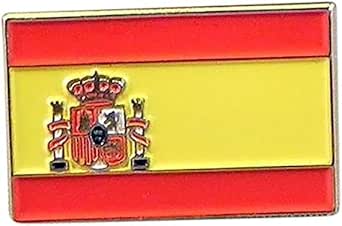 GBJUK Spanish Spain Flag Enamel Pin Badge Lapel : Amazon.co.uk: Fashion
