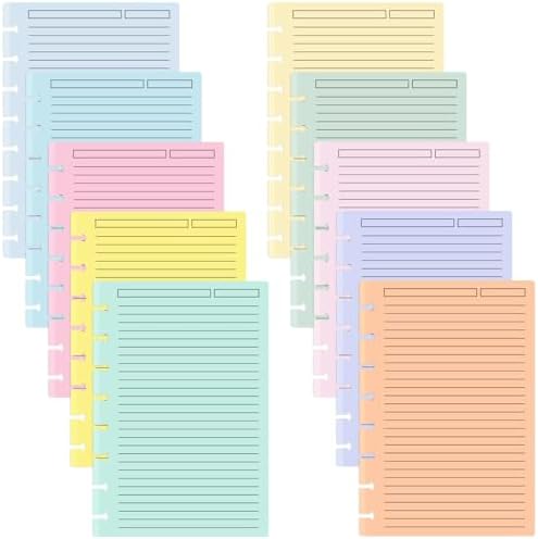Amazon.com : gisgfim 150 Sheets Junior Size Discbound Lined Refill ...