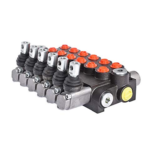 findmall 6 Spool 11 GPM 3600 PSI Hydraulic Directional Control Valve ...