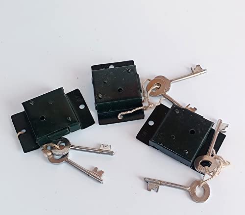 Steel Almirah Door & Cupboard Lock (3 Pcs) ALW002 : Amazon.in: Home ...