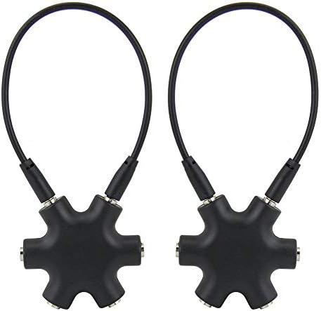 Amazon.com: Multi Headphone Audio Splitter, 5-Way 3.5mm Jack Stereo ...