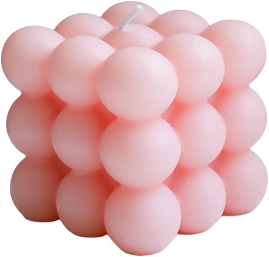 Scented Bubble Cube Candle, Handmade Soy Cube Candles Danish Pastel ...