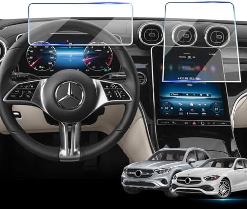 Amazon.com: VEIROOM 2 Pack Screen Protector For Benz C-class 2022-2025 ...