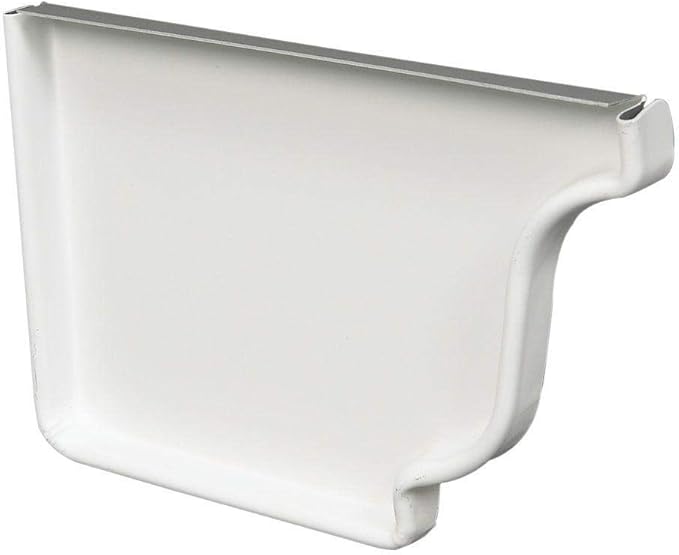 Rainware Supply 6-Inch Aluminum End Caps for K Style Gutters (1 Pair ...