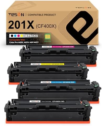 Amazon.com: DMGE 201X Toner Cartridges High Yield 4 Pack - Replacement ...