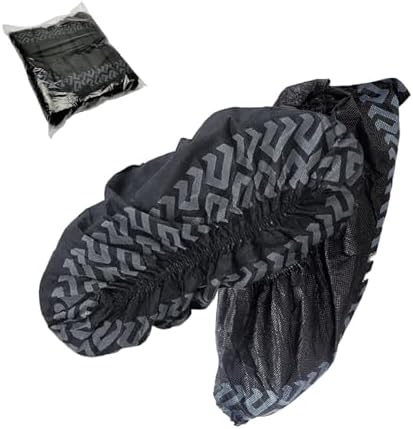 110 Pack (55 Pairs) Extra Thick Large Disposable Boot Covers Slip Proof ...