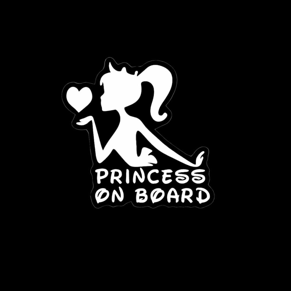 Amazon.com - Generic Princess on Board Sticker for Car Auto SUV Van ...