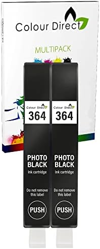 Colour Direct 2 x Photo Noir 364 XL Compatible remplacement cartouche ...