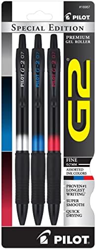 Amazon.com: Pilot, G2 Premium Gel Roller Pen, Fine Point 0.7 mm, Black ...