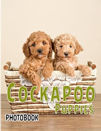 Cockapoo Puppies Photobook: Cute Pictures Book For Pets Lovers With 40 ...