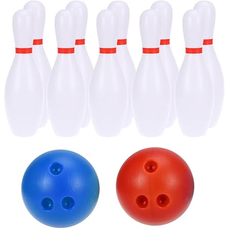 Amazon.com: Toyvian 2 Sets Miniature Bowling Set Mini Bowling Game ...