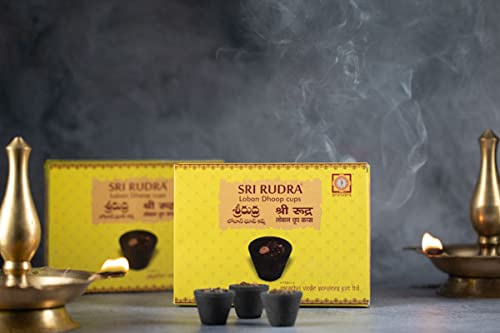 Sri Rudra Loban Cups Combo Pack (Sambrani, Cow Dung, Daivika (3 * 12 ...