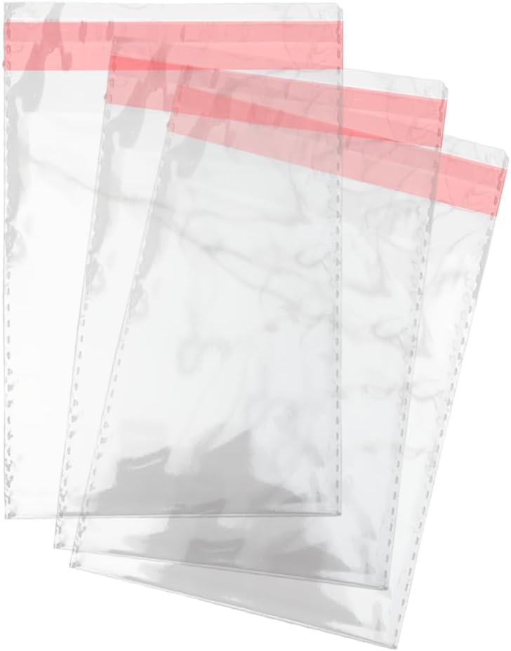 Bolsas de celofan (100 piezas) transparentes con tira de autosellado ...