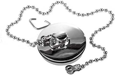 Chrome Sink Plug with Chain for Hand Washing Basin 1 1/2 Inch (38mm ...