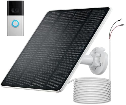 Amazon.com : Solar Panel for Ring Doorbell, High Solar Conversion Ring ...