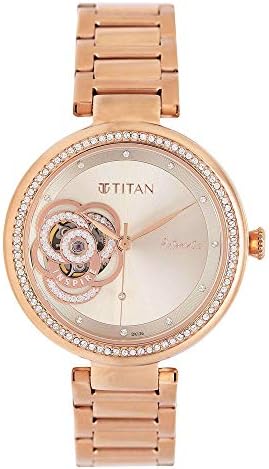 Titan Purple Self Expression Analog Rose Gold Dial Women's Watch ...