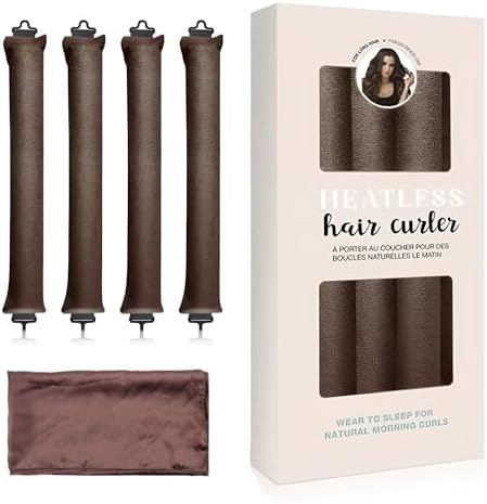 Amazon.com : Heatless Curls Overnight Hair Curlers - 4 Pcs No-Heat ...