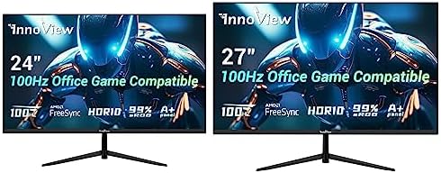 Amazon.com: InnoView 27+24 pulgadas FHD 100HZ Cuidado de los ojos ...