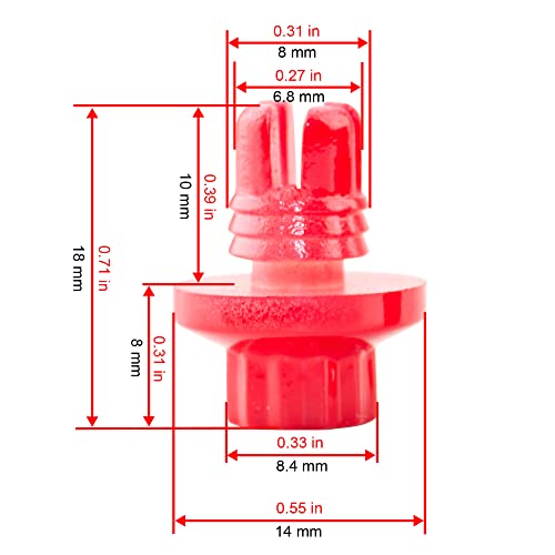 Snapklik.com : RTrhinoTuning 50PCS 7.8mm/0.31in Wheels Rims Plastic ...