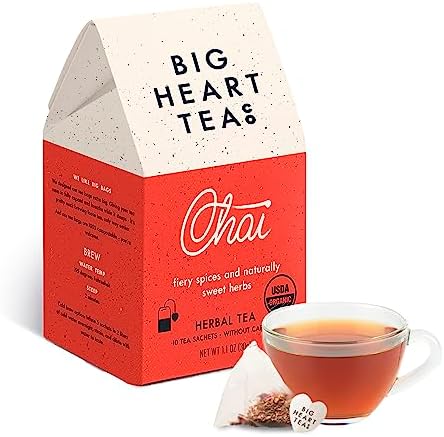 Amazon.com : Big Heart Tea Co. Floral Tea Bags Gift Set - Certified ...