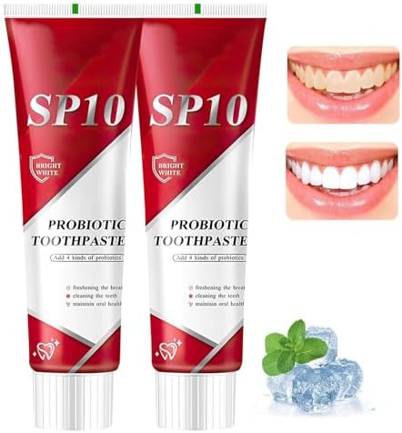 Amazon.com: SP10 Probiotic Toothpaste - Ultra Whitening & Stain Removal ...
