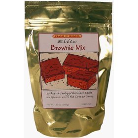 Amazon.com : Flax Snax Elite Brownie Mix, Low Carb : Grocery & Gourmet Food