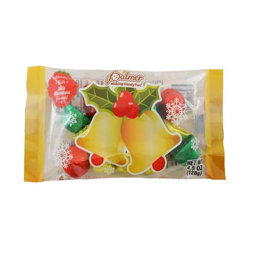 Amazon.com : Palmer (1) Bag Holiday Bells - Milk Chocolate Flavored ...