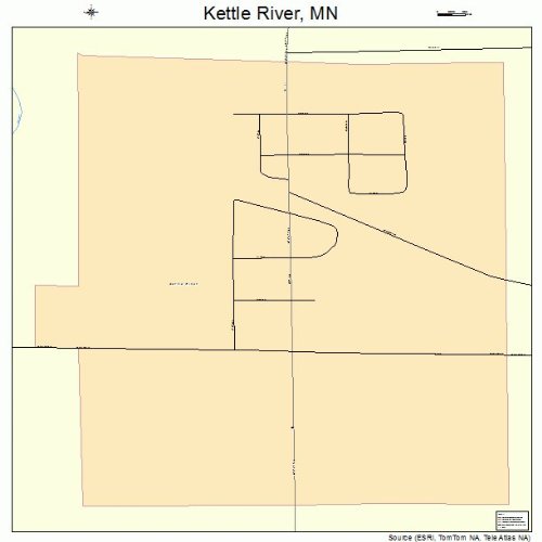 Amazon.com: Large Street & Road Map of Kettle River, Minnesota MN ...