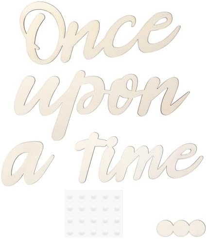 Amazon.com: Once Upon a Time Sign, Wooden Reading Corner Decor with 20 ...