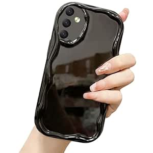 KC Back Cover for Samsung Galaxy A35 5G, Curly Wave Shape Shockproof Bumper Soft Silicone Case ...