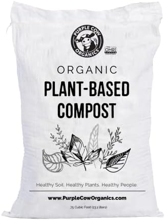 Amazon.com : Purple Cow Organics Plant Based Compost .75 CF for Outdoor ...