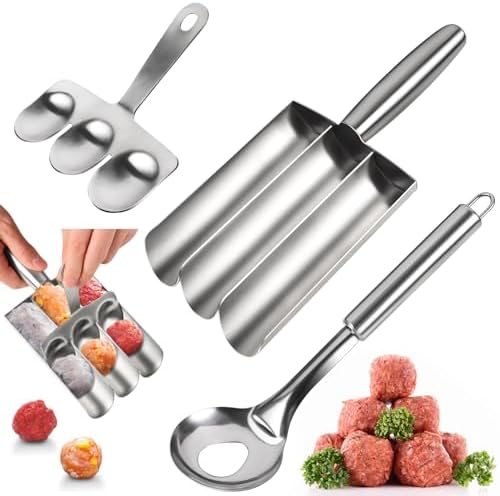 Amazon.com: Creative Kitchen Quadruple Meatball Machine - Meat Baller ...