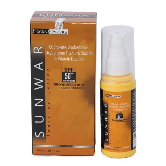 SUNWAR SPF50 SUNSCREEN LOTION 50ml : Amazon.in: Beauty
