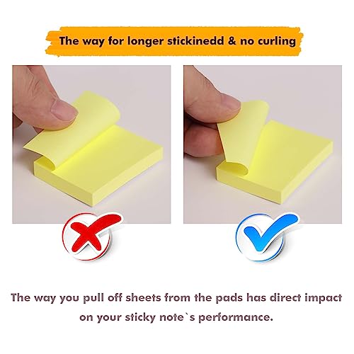 Snapklik.com : Sticky Notes, 15x2 Inches, 24 Pack, Bright Colors, Self ...