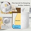 Amazon.com | Ykspokli Butter Crock, Butter Keeper, Butter Storage ...