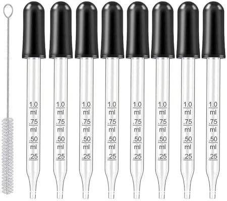 Amazon.com: Herain 8 Pack Glass Pipette Dropper, Ear and Eye Dropper ...
