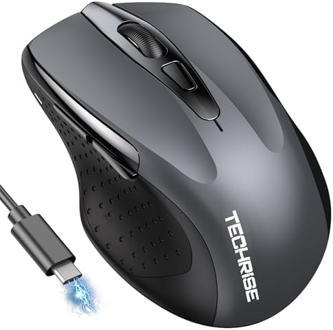 Amazon.com: TECKNET Wireless Mouse (BT5.0/3.0 & 2.4G) Rechargeable 4800 ...