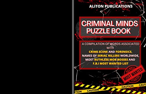 CRIMINAL MINDS PUZZLE BOOK: A COMPILATION OF WORDS ASSOCIATED WITH ...