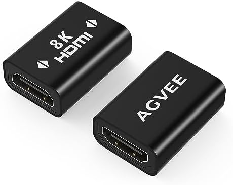 Amazon.com: AGVEE 2 Pack 8K Female to Female HDMI Adapter, 8K@60HZ HDR ...