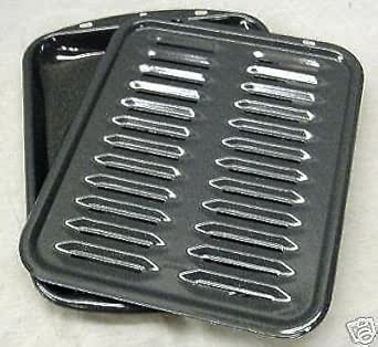 Amazon.com: Broiler Broil Pan Rack Porcelain Large For Range Oven Stove ...