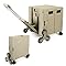 Amazon.com: Foldable Utility Cart Collapsible Portable Crate Rolling ...